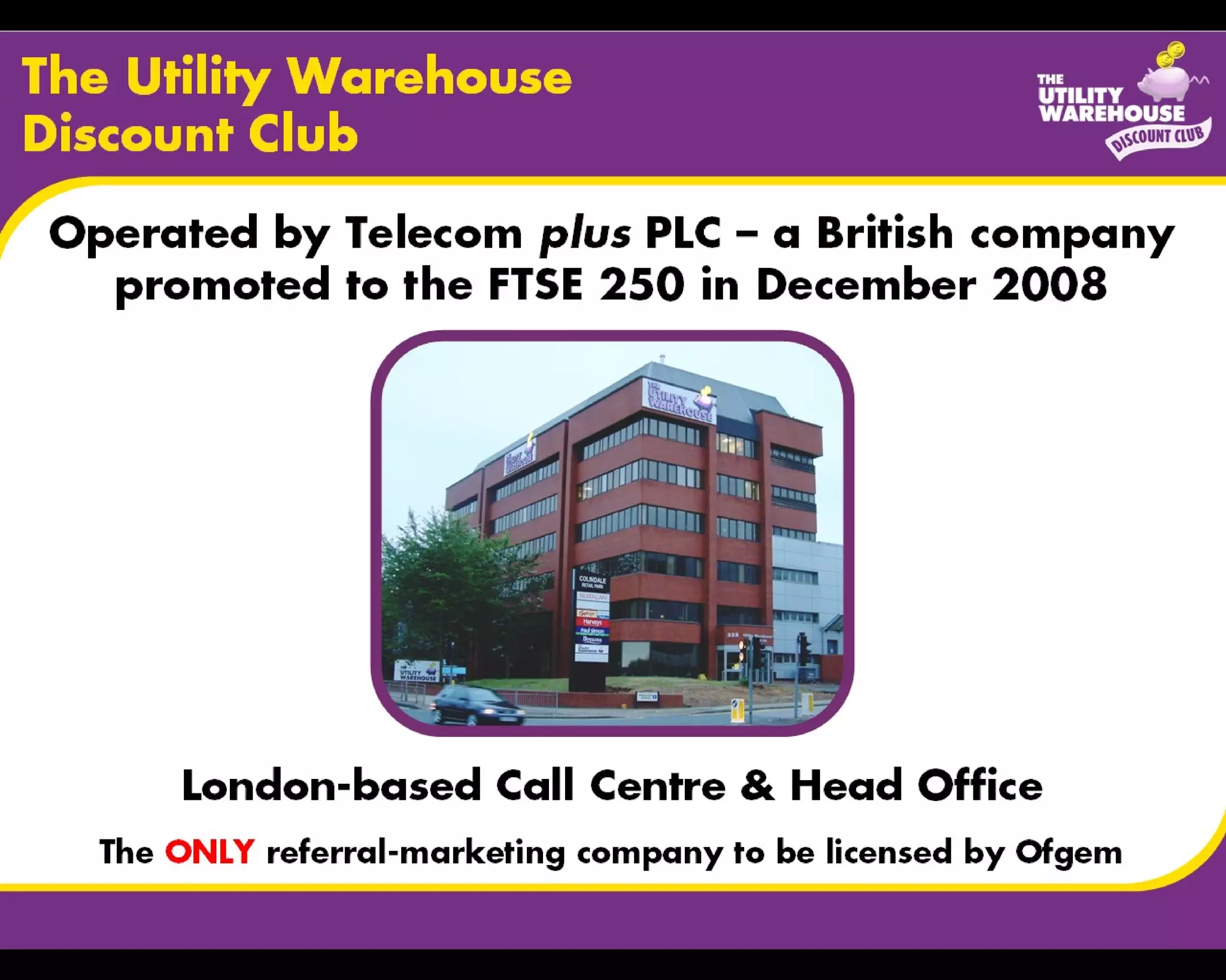 Utility Warehouse Business Opportunity | PPT