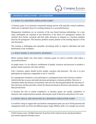 Business simulation game a new path to management education (v 1.2) | PDF
