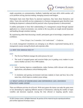 Business simulation game a new path to management education (v 1.2) | PDF