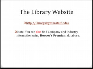 Using Business Source Complete Database | PPT