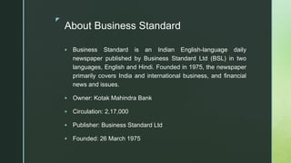 Business standard | PPTX