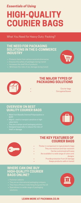 Essentials of Using High-Quality Courier Bags | PDF