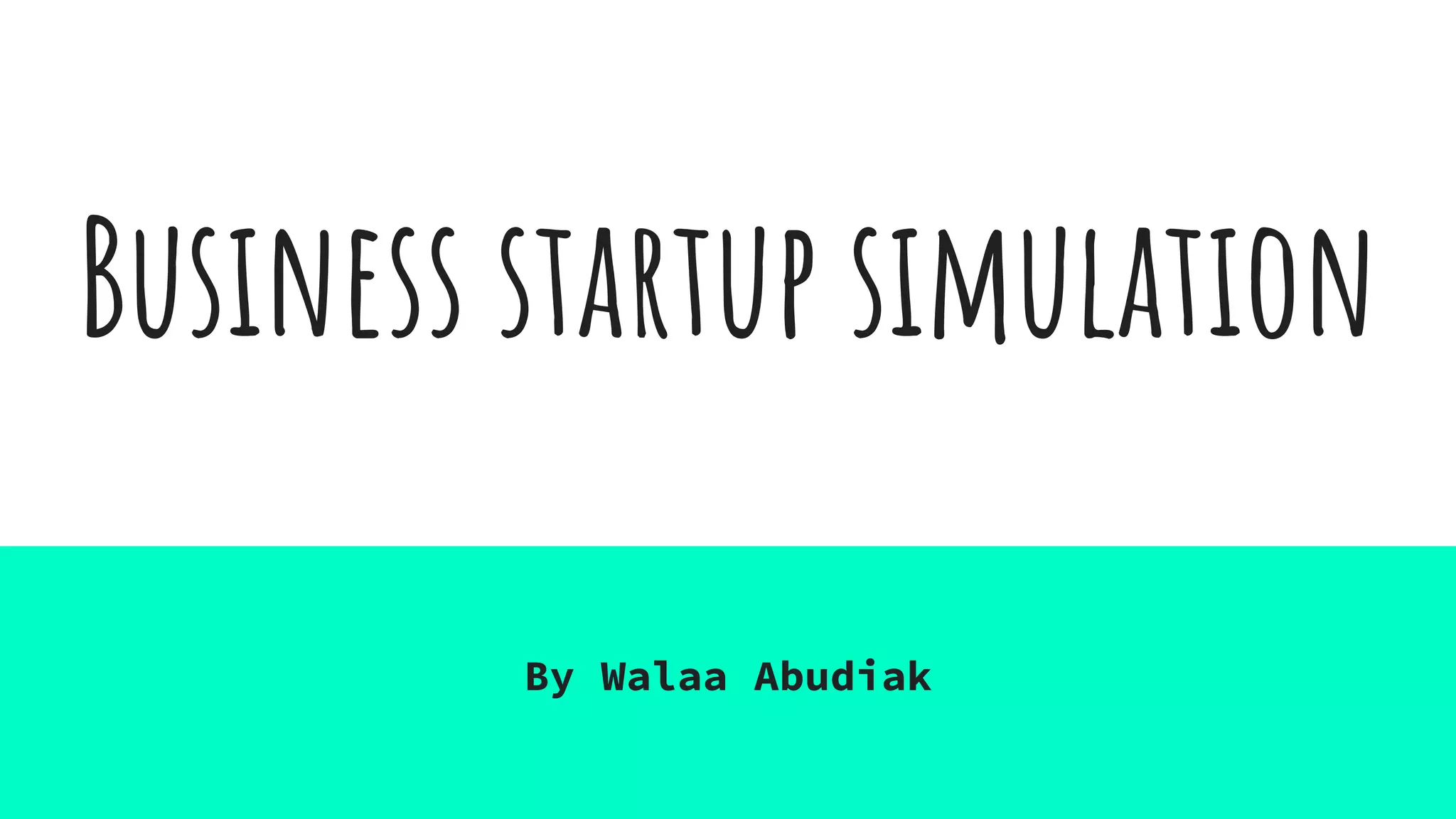 Business startup simulation for kids | PPT