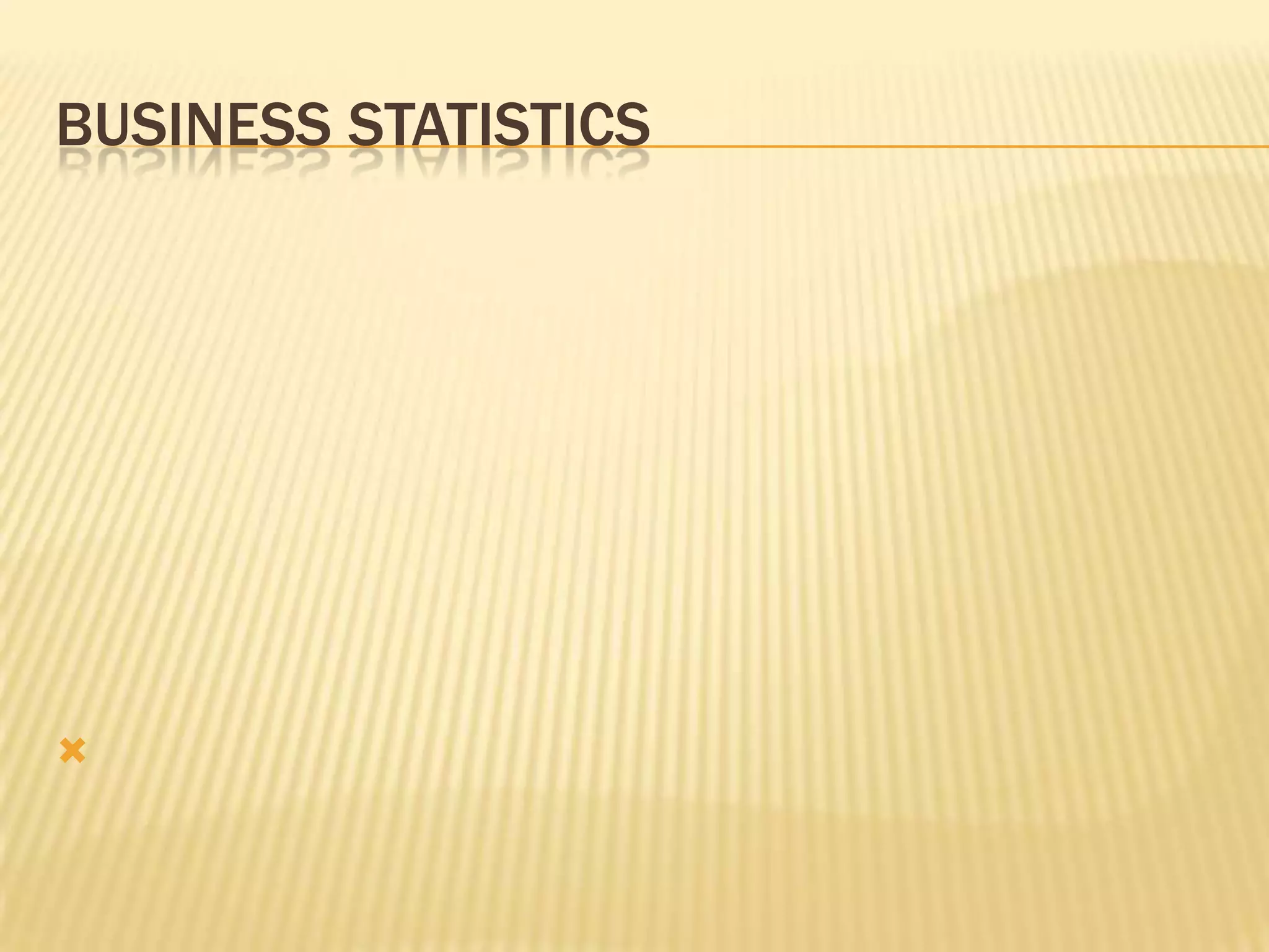 Business statistics | PPT