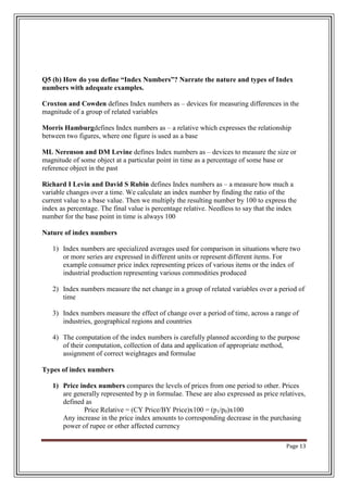 Business Statistics | DOCX