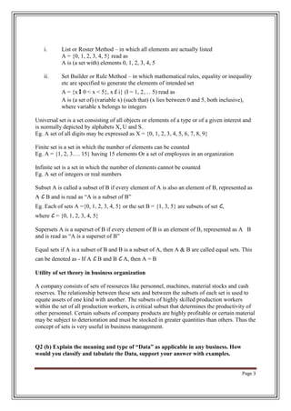 Business Statistics | DOCX