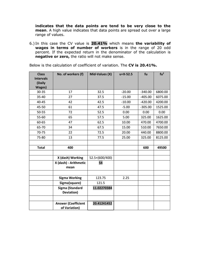 Business statistics | PDF