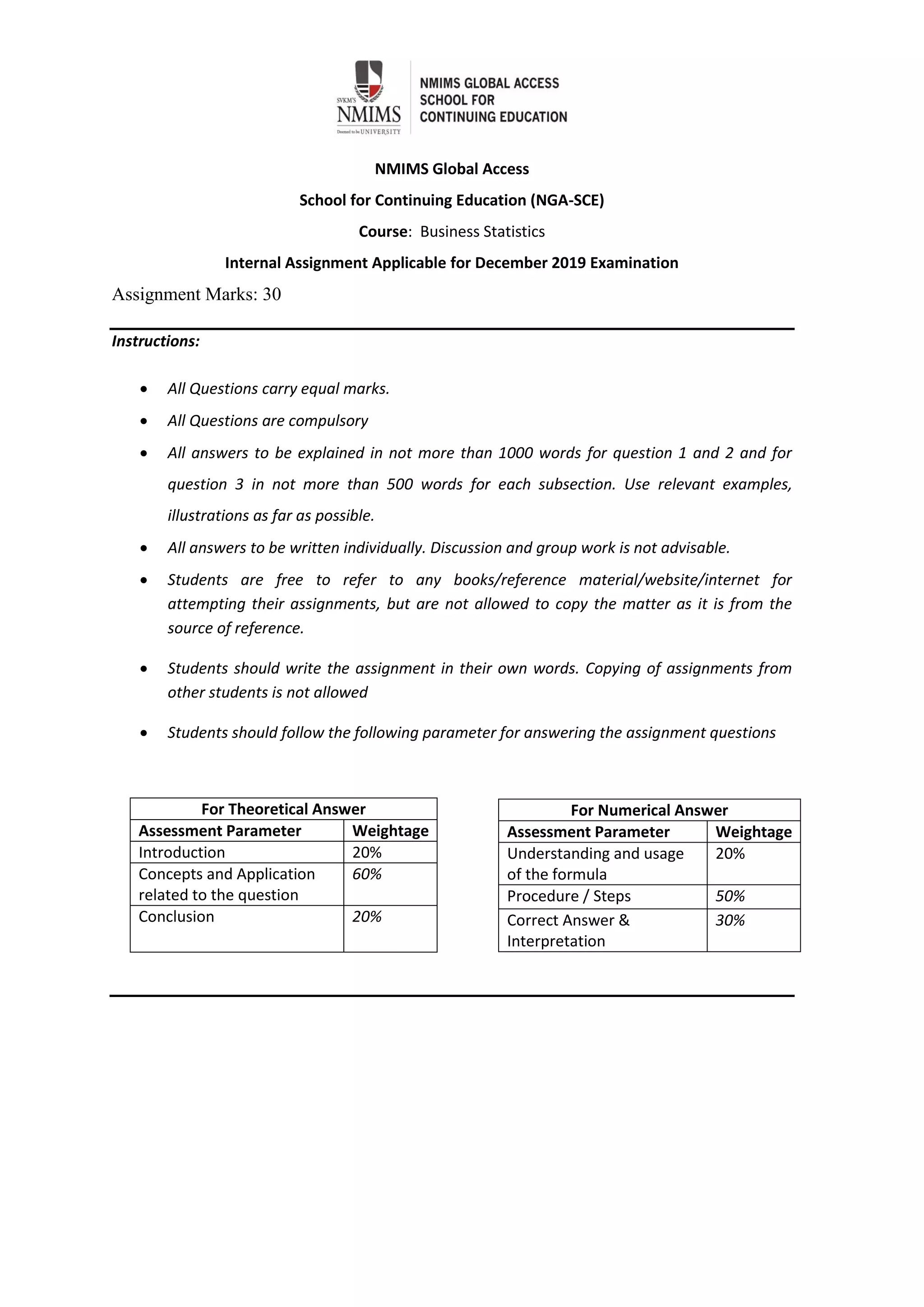 Business statistics -_assignment_dec_2019_zf_sgc5ylme | PDF