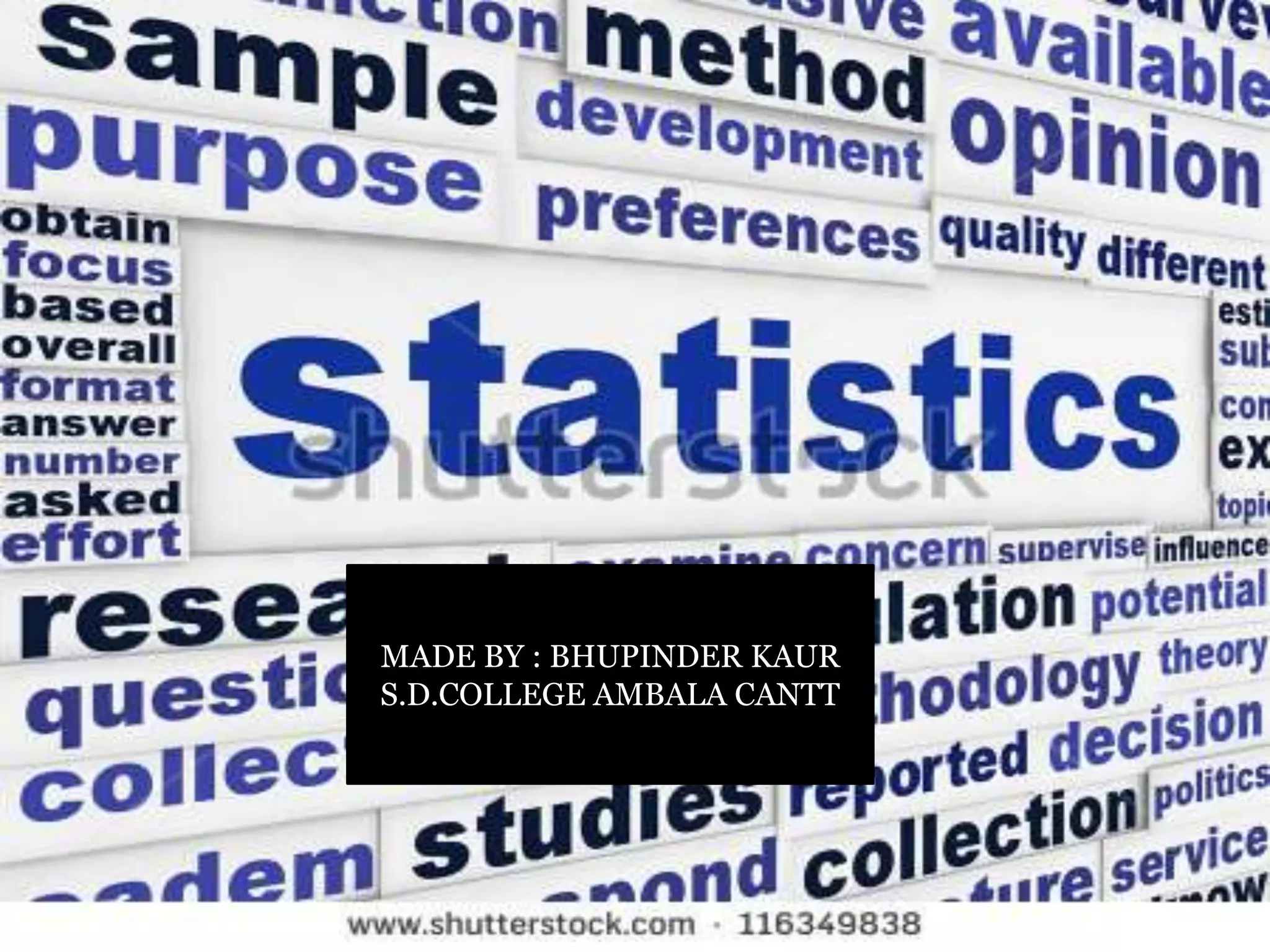 Business statistics introduction | PPTX