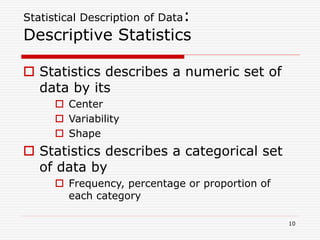 Business statistics (Basics) | PPT