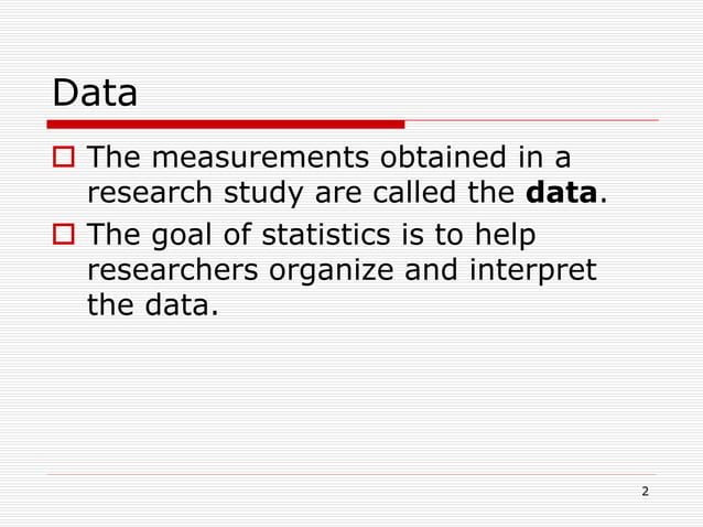 Business statistics (Basics) | PPT | Science