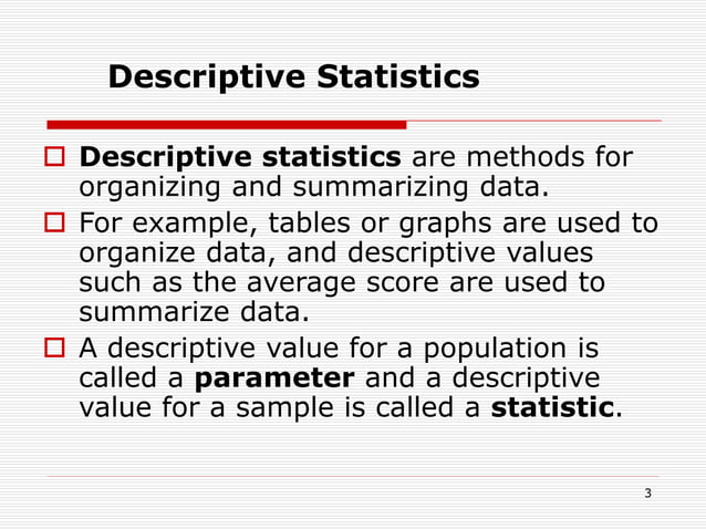 Business statistics (Basics) | PPT | Science