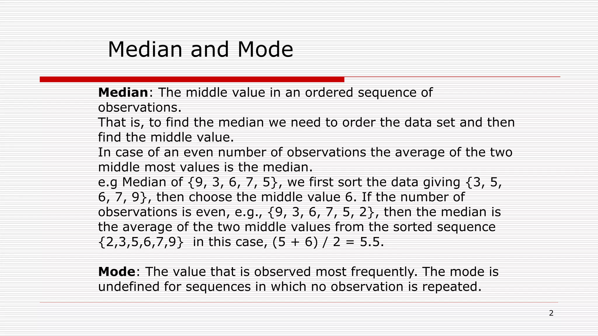Business statistics (Methods of Centre Measurement) | PPT