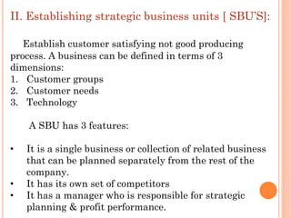 Business strategic planning and corporate strategic planning | PPTX