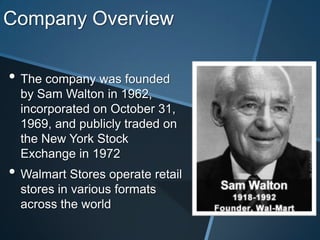 Business strategy- Walmart | PPTX