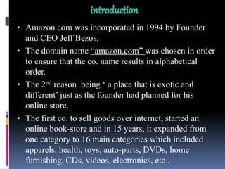 Amazon Business strategy- A Success Story | PPTX