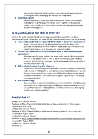 Business Strategy Assignment 2 (Project Report of Henkel) | PDF