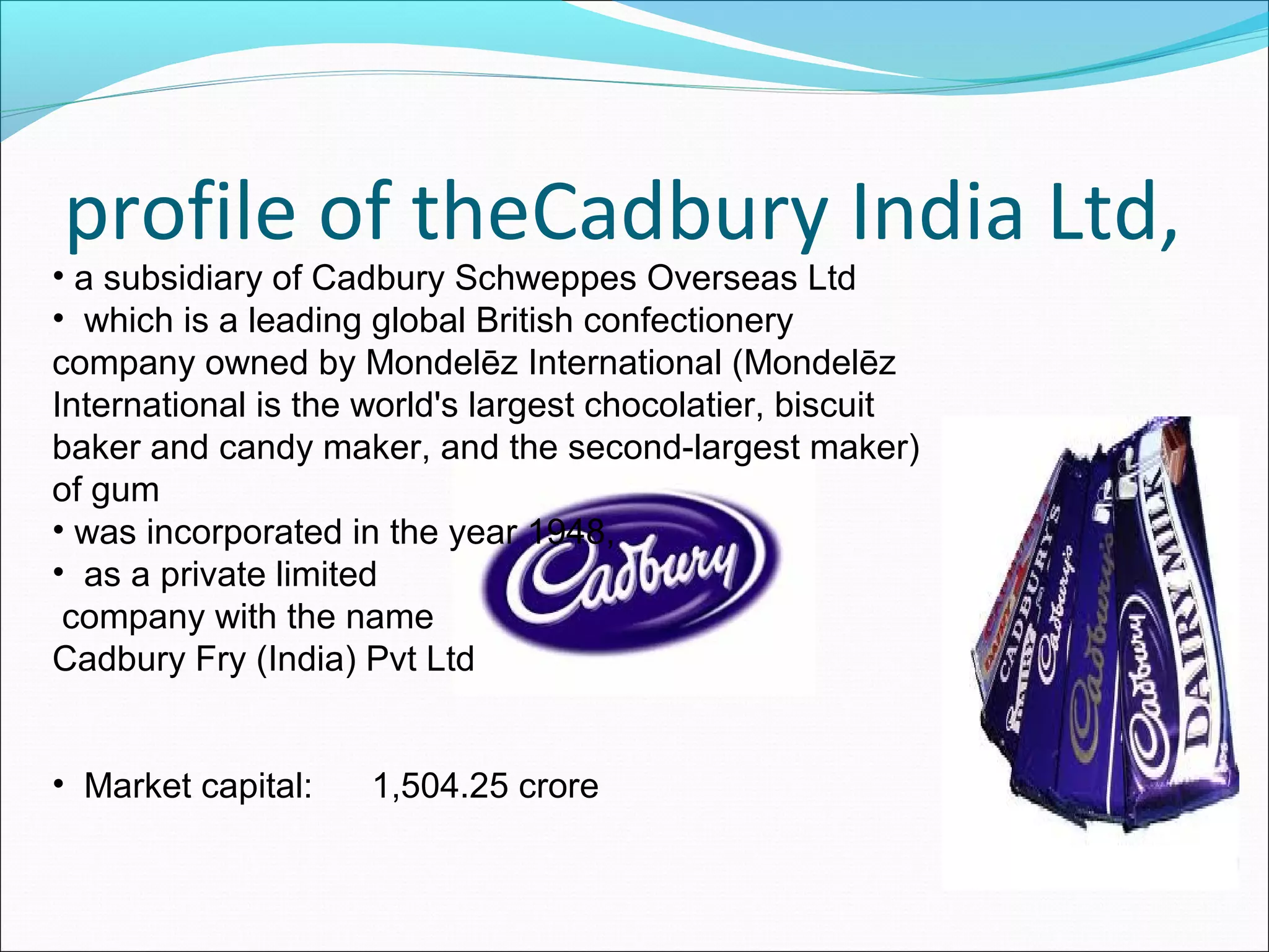 Business strategy of cadbury india limited | PPT