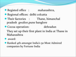 Business strategy of cadbury india limited | PPT