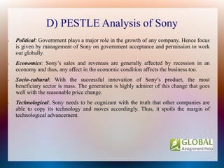 The Analysis Of Business Strategy and Objectives Of SONY | PDF