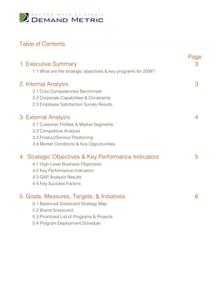 Business Strategy Plan | DOC