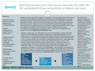Qinetiq Business Strategy Proposal | PPT