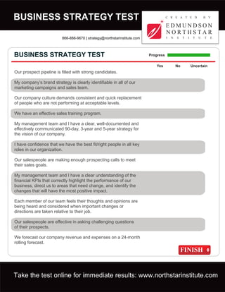 Business Strategy Test | PDF