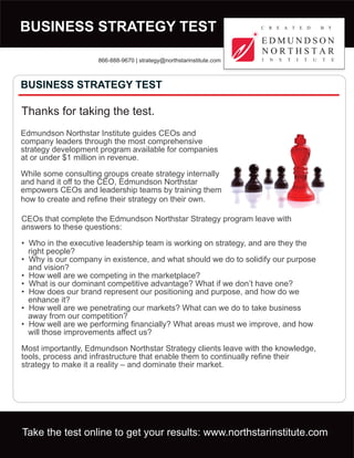 Business Strategy Test | PDF