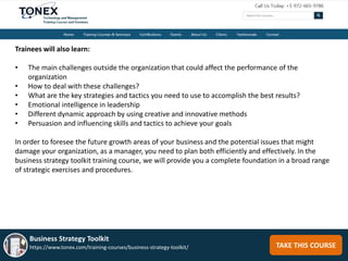 Business Strategy Toolkit | PPT