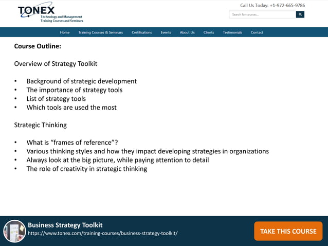 Business Strategy Toolkit | PPT