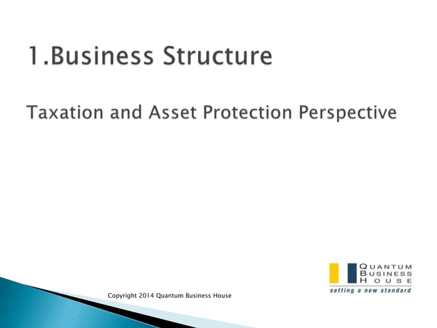 Business structure & tax strategies | PPTX