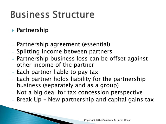 Business structure & tax strategies | PPTX