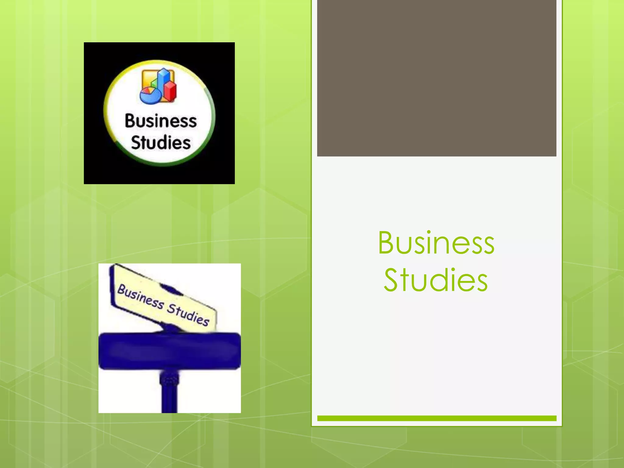 Business studies | PPTX