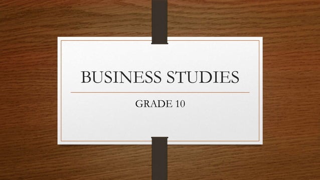 Business studies | PPT