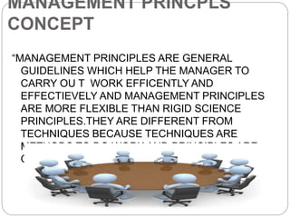 MANAGEMENT PRINCIPLES | PPTX
