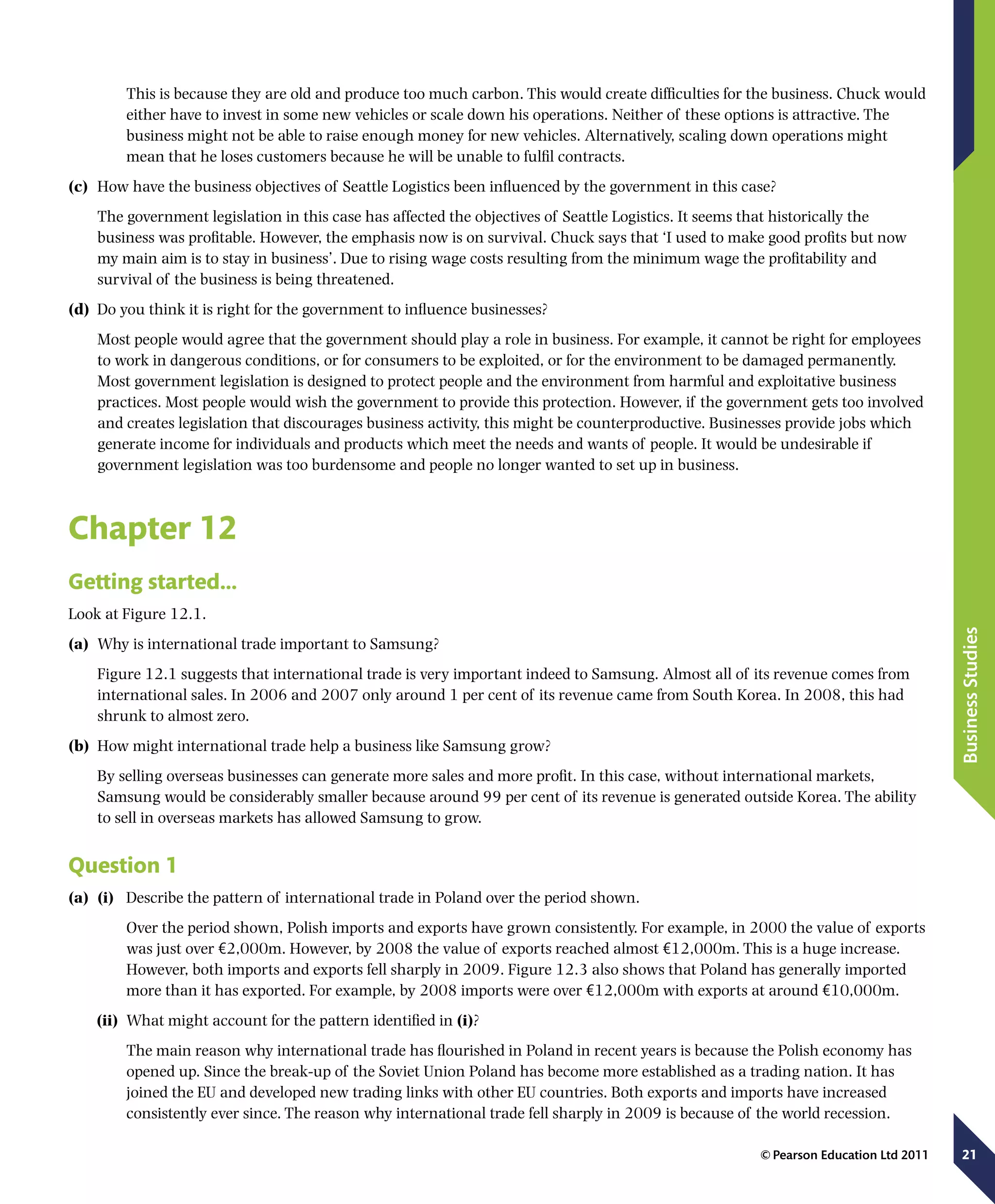 Business studies Textbook answers | PDF