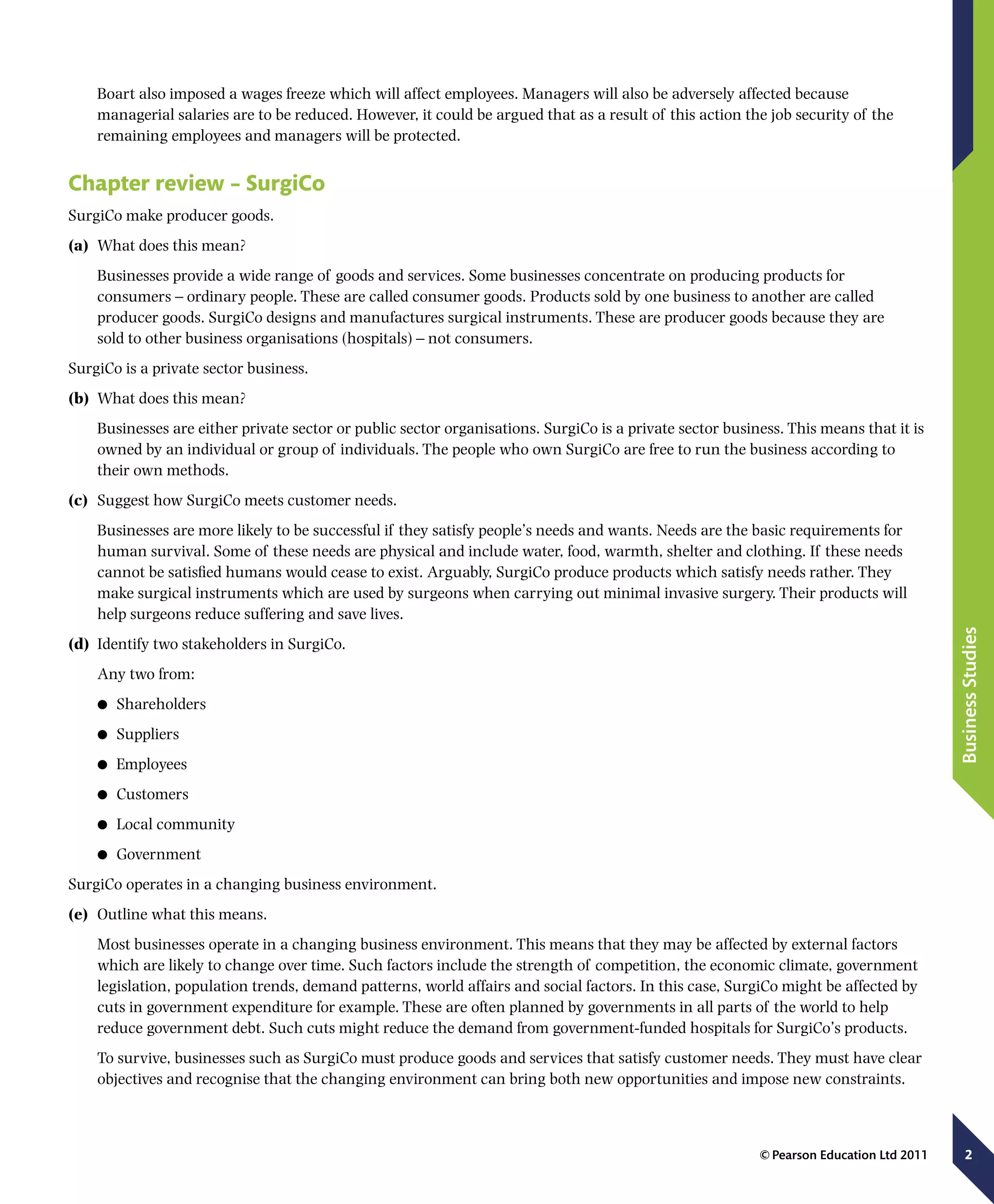 Business studies Textbook answers | PDF