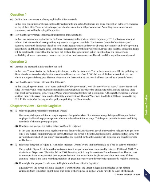 Business studies Textbook answers | PDF