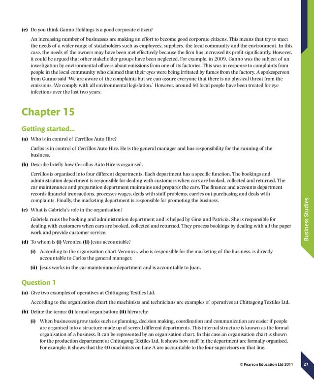 Business studies Textbook answers | PDF