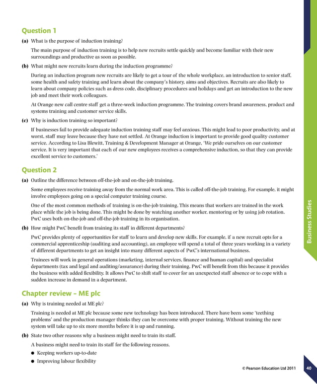Business studies Textbook answers | PDF