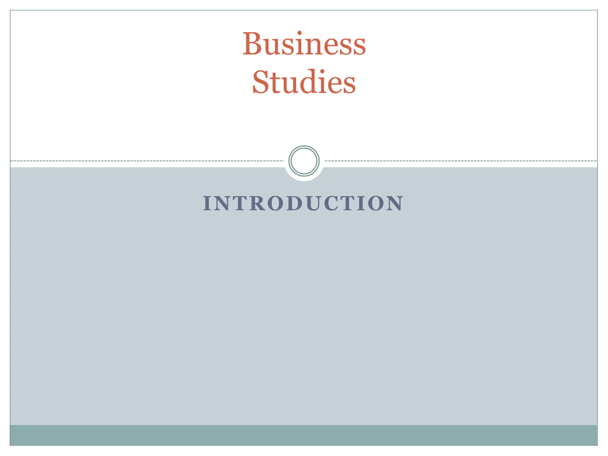 business studies for students of business | PPTX
