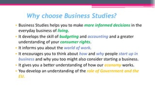 business studies of igcse olevel edexcel pearson | PPTX
