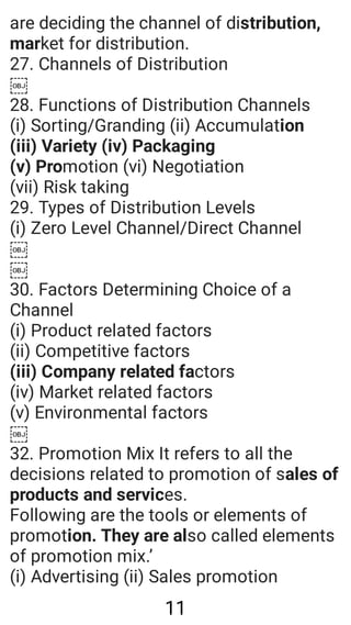 Business studies chapter 11 marketing class 12(1)(1) | PDF