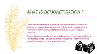 demonetisation | PPT