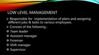 Levels of Management | PPTX
