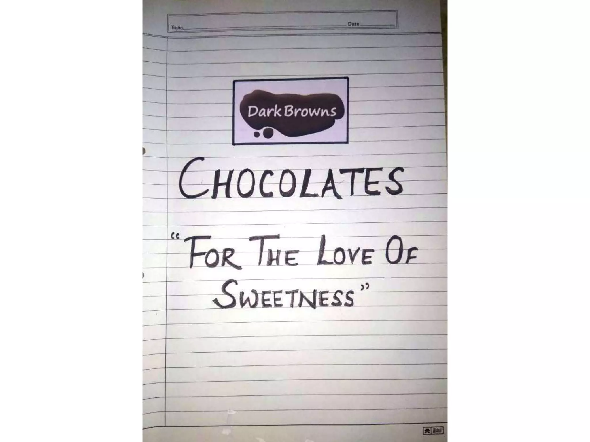 Marketing Management Project on Chocolates | Business Stuides | PPTX