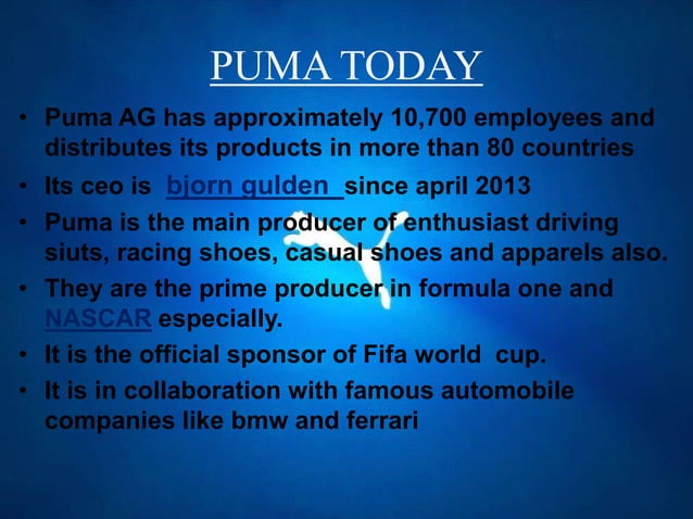 PUMA PPT | PPTX | Style & Fashion