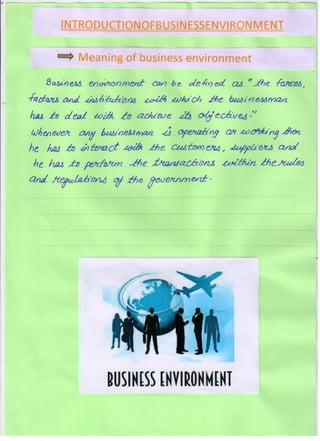 Business Environment project class 12 cbse | PDF