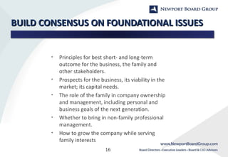 FAMILY & BUSINESS SUCCESSION PLANNING | PPT