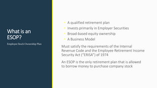 Business Succession: The ESOP Model | PPT